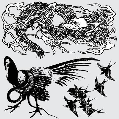 Japanese Beasts | Royalty-Free Vector Set | Shop Illustrated Books ...