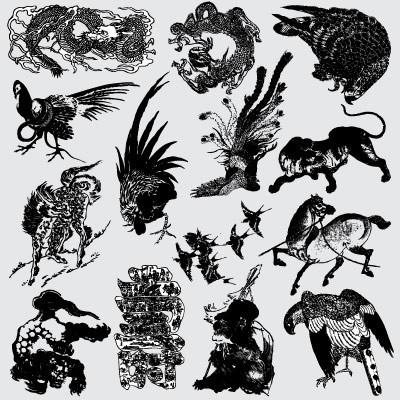 Japanese Beasts | Royalty-Free Vector Set | Shop Illustrated Books ...